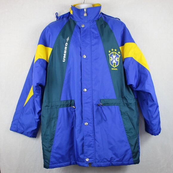 Umbro | Jackets & Coats | Rare Vintage 9s Umbro Brasil Brazil Soccer ...